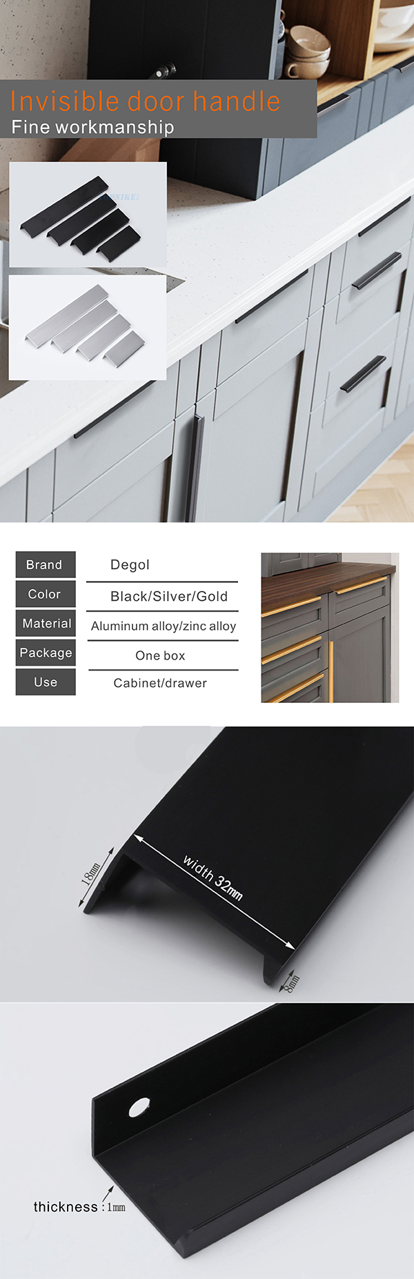 FH117 Factory Finger Pull White Lacquer Cabinet Doors for Kitchen - Buy ...